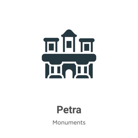 Vector of Petra glyph icon vector on - ID:1-161868937 - Royalty Free ...