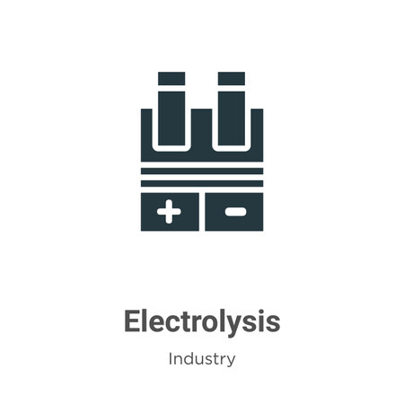 Vector of Electrolysis glyph icon vector - ID:161872162 - Royalty Free ...