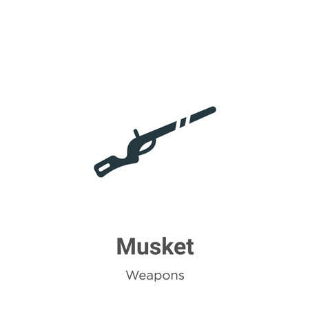 Vector of Musket glyph icon vector on - ID:1-161922320 - Royalty Free ...