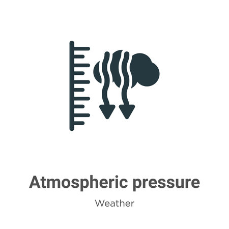 Vector of Atmospheric pressure glyph - ID:1-161925061 - Royalty Free ...
