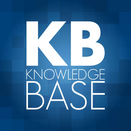 KB - Knowledge Base acronym, technology concept background:: tasmeemME.com