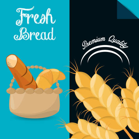 fresh bread premium quality brochure image vector illustration eps 10の素材 [FY31076430507] | ストック ...