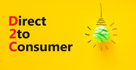 Photo of D2C direct to consumer symbol. - ID:1-190083790 - Royalty Free ...