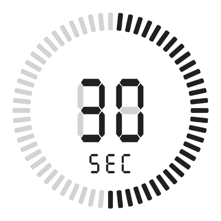 Ilustración del The digital timer 30 seconds. - ID:110535763 - Imagen ...
