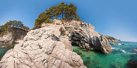 Russian Primorye seabank. near Vladivostok. Andreevka village.の写真素材 ...