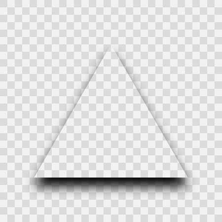 Dark transparent realistic shadow. Triangle shadow isolated on ...