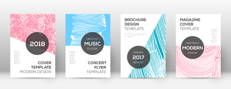 Cover page design template. Modern brochure layout. Cool trendy ...
