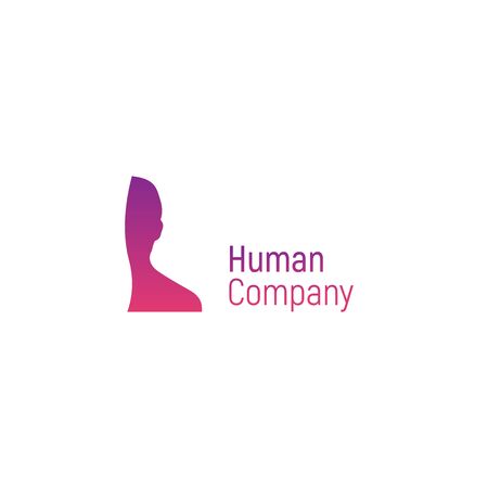 Human vector logo. User template for company. Vector illustration ...