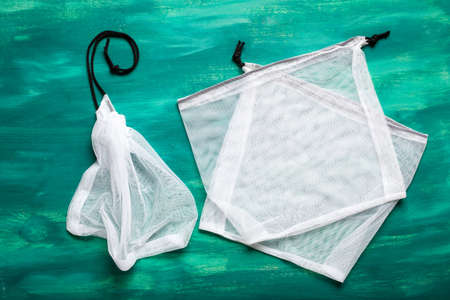 reusable mesh nylon bag, plastic free zero waste conceptの写真素材 ...