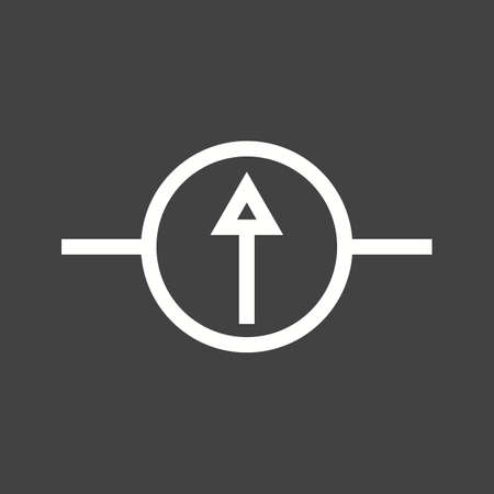 Galvanometer, science, electric icon vector image. Can also be used for ...