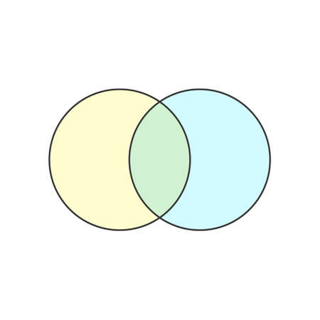 Vector of 2 Circle Blank Venn diagram - ID:1-152528593 - Royalty Free ...
