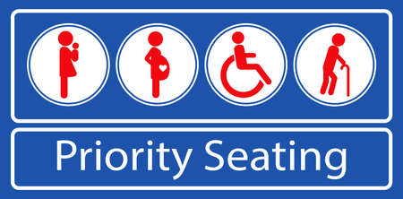 Vector of set of priority seating - ID:1-122018712 - Royalty Free Image ...