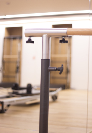 Yoga, dance and pilates studio gym bar training equipment for exercise ...