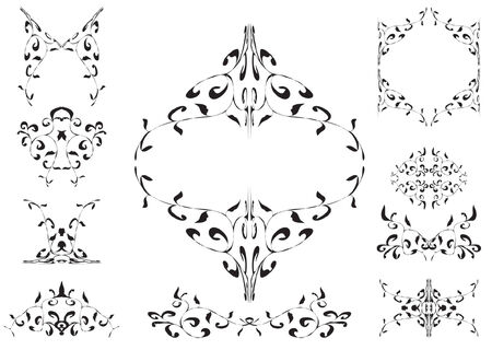 Decorative curlique designのイラスト素材 [40006179452]｜毎月1点無料（フリー）のストックフォト イメージマート