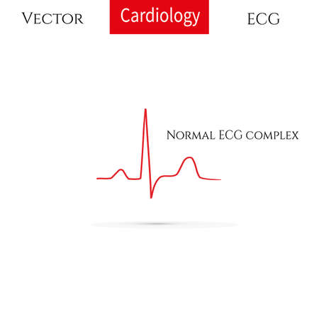 Vector of Electrocardiogram, ecg line, - ID:118699264 - Royalty Free ...