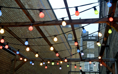 decorative external lighting - Stock Image - Everypixel