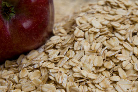 grits are scattered on a surface, rounded shape the processed grains ...