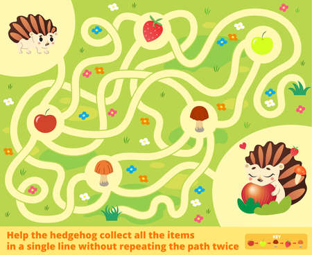 Vector of Help the hedgehog collect all - ID:149504114 - Royalty Free ...
