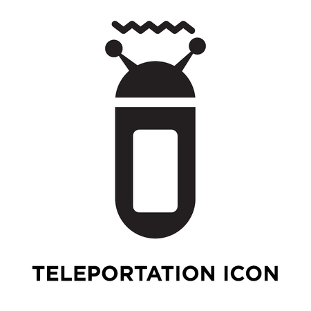 Teleportation icon vector isolated on white background, logo concept of ...