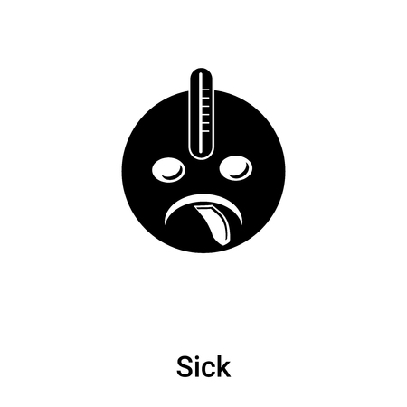 Vector of Sick icon vector isolated on - ID:1-115369929 - Royalty Free ...