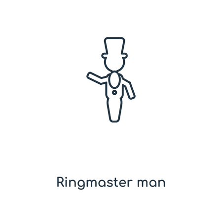 Vector of Ringmaster man concept line - ID:1-113546634 - Royalty Free ...