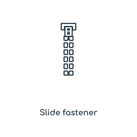 Vector of slide fastener concept line - ID:1-111327939 - Royalty Free ...