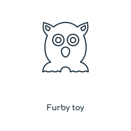 Vector of Furby toy concept line icon. - ID:1-111327798 - Royalty Free ...