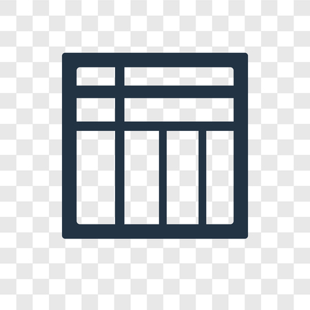 Square vector icon isolated on transparent background, Square ...