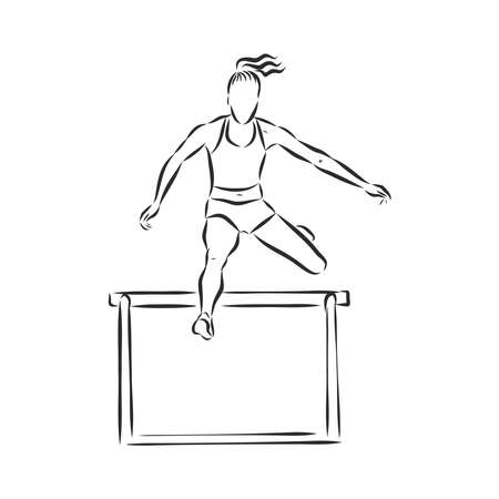Vector of obstacle course, athlete - ID:1-141470876 - Royalty Free ...