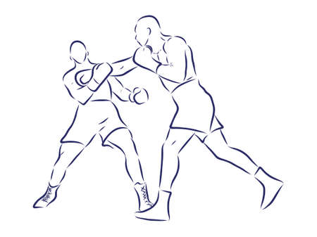 Vector of Boxing champ standing and - ID:1-141892084 - Royalty Free ...