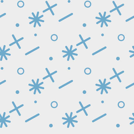 Blue math symbol pattern. Mathematics geometric seamless. Abstract ...