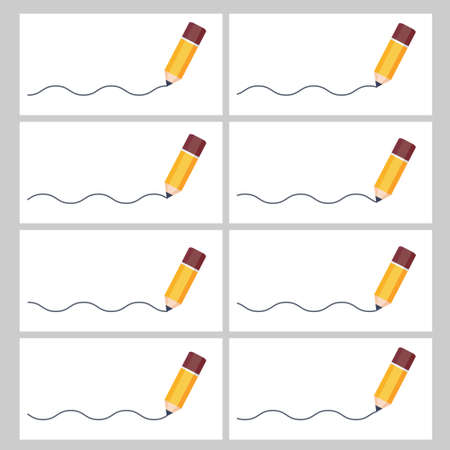 Vector of Pencil drawing wave sprite - ID:1-129130400 - Royalty Free ...