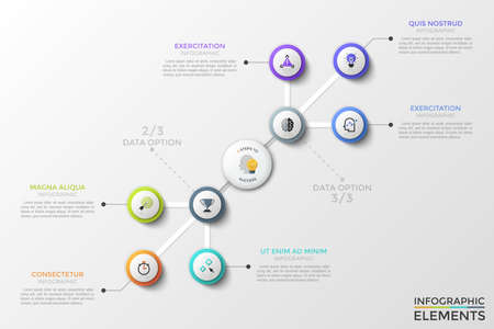 Vector of Diagonal flowchart with 8 - ID:1-109755755 - Royalty Free ...