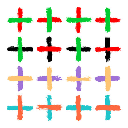 Vector of The plus sign or criss-cross - ID:1-126114181 - Royalty Free ...