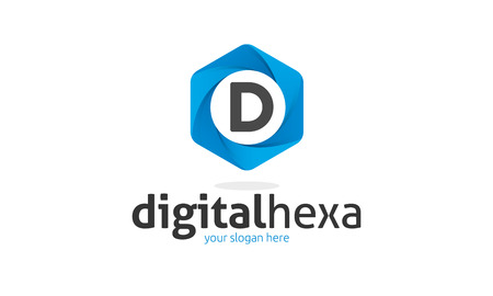 Digital Hex Logo - Stock Image - Everypixel
