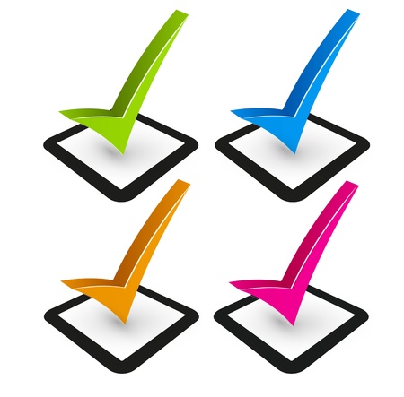 Ilustración del illustration of check mark and - ID:12492004 - Imagen ...