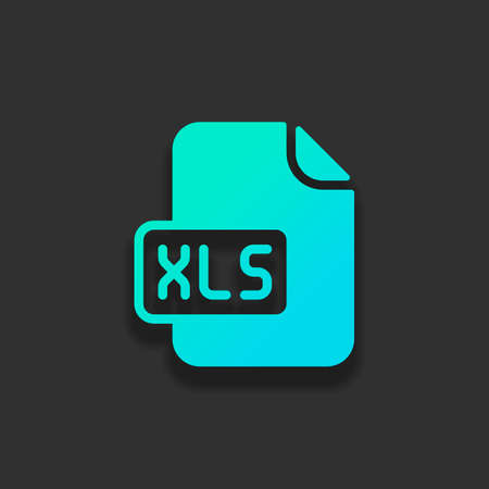 Vector of Computer file, xls symbol. - ID:1-146175381 - Royalty Free ...