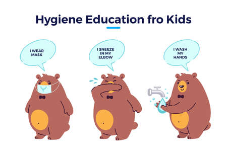 Vector of Hygiene for kids, illustration - ID:1-146827663 - Royalty ...