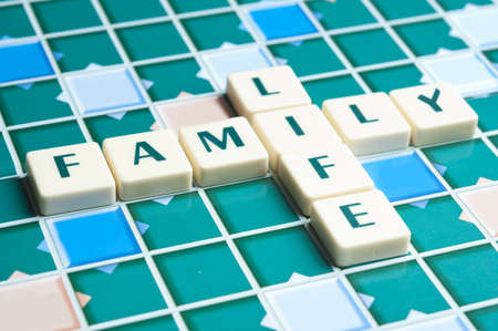 Family Life word made by letter pieces - Stock Image - Everypixel