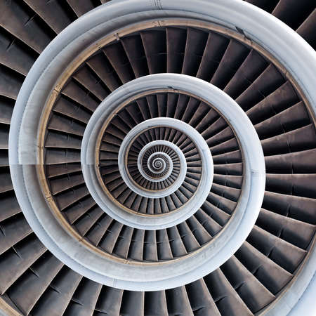 Air plane engine spiral abstract background. Engine fractal background ...