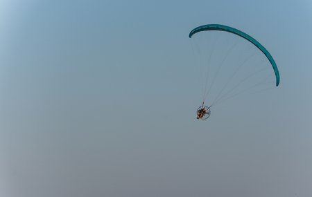 Powered parachute in flight. An opportunity for anyone to experience ...