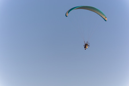 Powered parachute in flight. An opportunity for anyone to experience ...