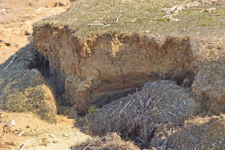 Photo of Water erosion, soil erosion - ID:146044147 - Royalty Free ...