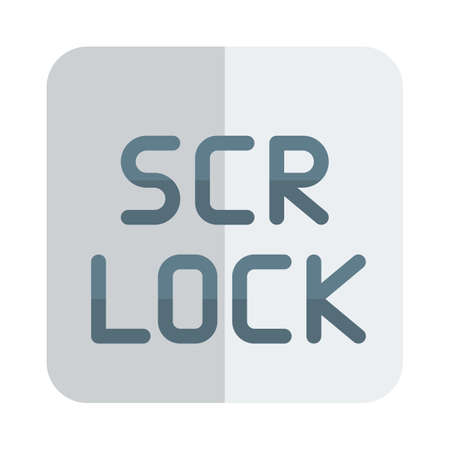 Vector of scroll lock key function on - ID:1-178385349 - Royalty Free ...
