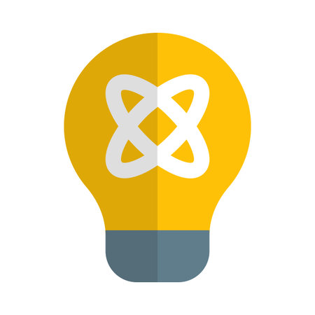 Ideas to integrate new ways atoms chain reaction - Stock Image - Everypixel