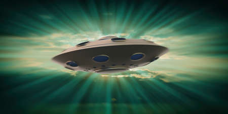 Science Fiction, UFO allien concept. Unidentified Flying Object ...