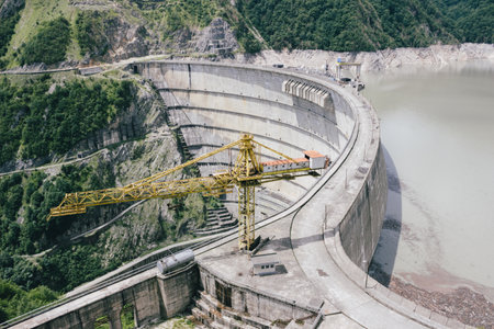 Photo of Enguri dam is a hydroelectric - ID:1-167592704 - Royalty Free ...
