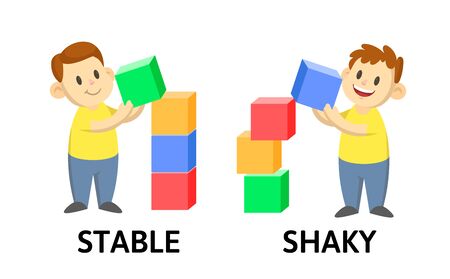 Vector of Words STABLE and SHAKY - ID:1-145925275 - Royalty Free Image ...