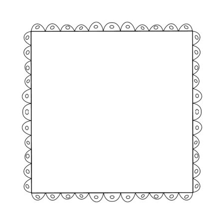 Black And White Doodle Frame
