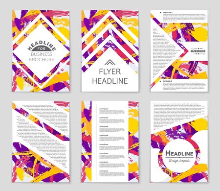 Abstract vector layout pattern set. For art template design, list ...